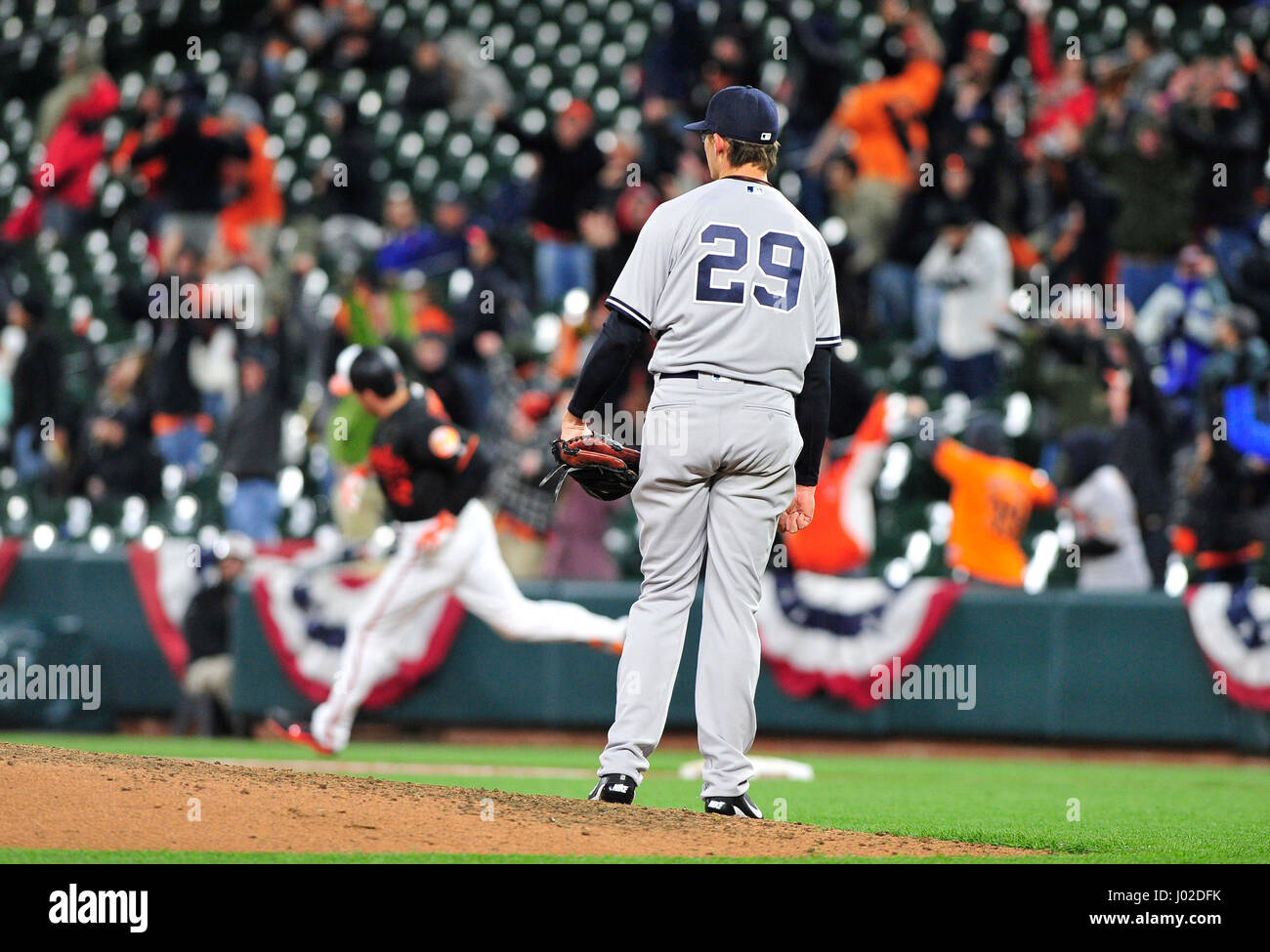 Baltimore, Us. 07th Apr, 2017. New York Yankees relief pitcher Tyler ...