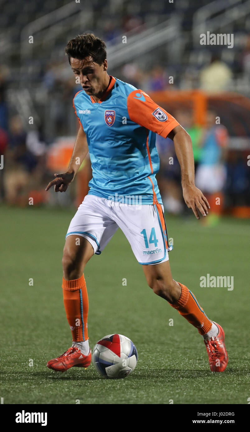 Miami, Florida, USA. 08th Apr, 2017. Miami FC midfielder Robert Baggio ...