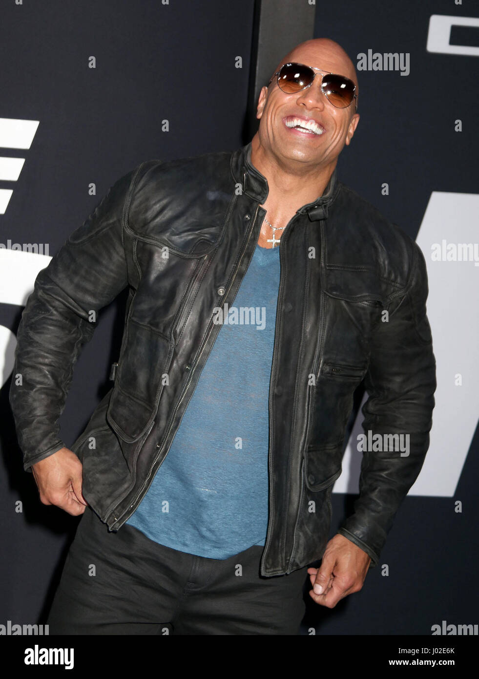 New York, New York, USA. 8th Apr, 2017. Actor DWAYNE JOHNSON aka THE ...