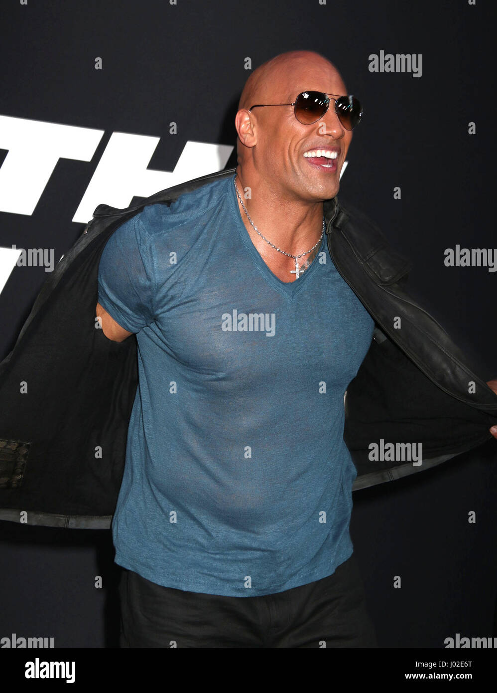New York, New York, USA. 8th Apr, 2017. Actor DWAYNE JOHNSON aka THE ...