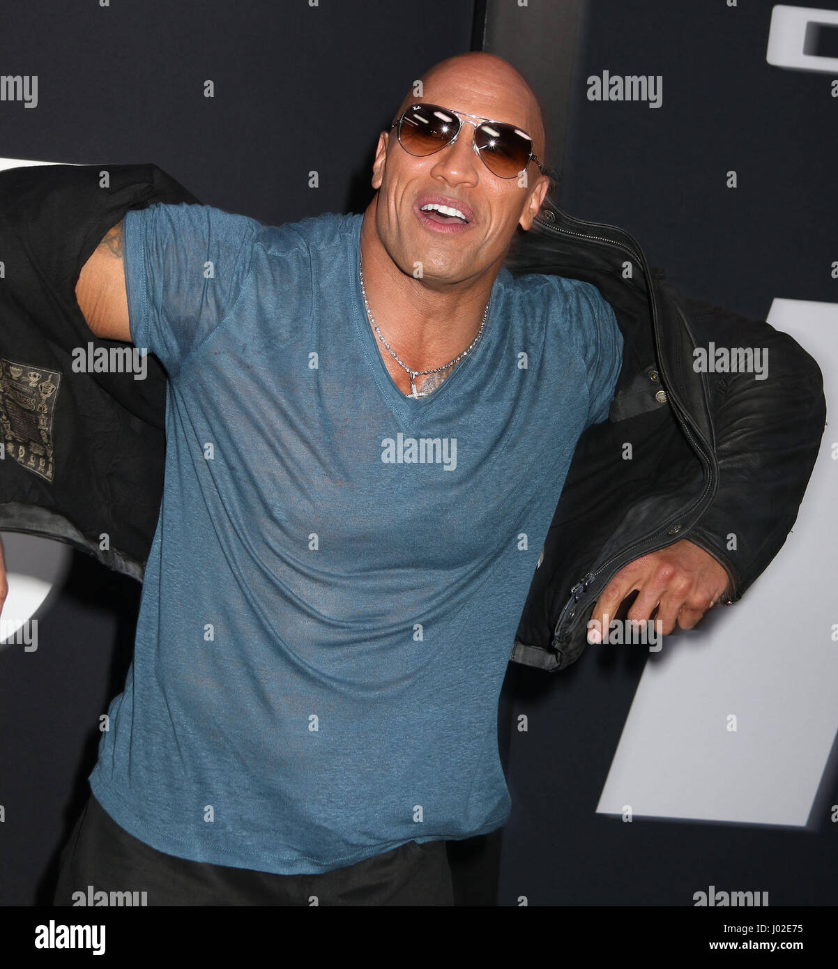 New York, New York, USA. 8th Apr, 2017. Actor DWAYNE JOHNSON aka THE ...