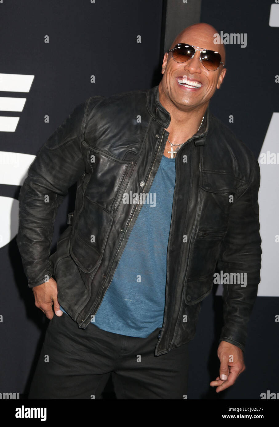New York, New York, USA. 8th Apr, 2017. Actor DWAYNE JOHNSON aka THE ...
