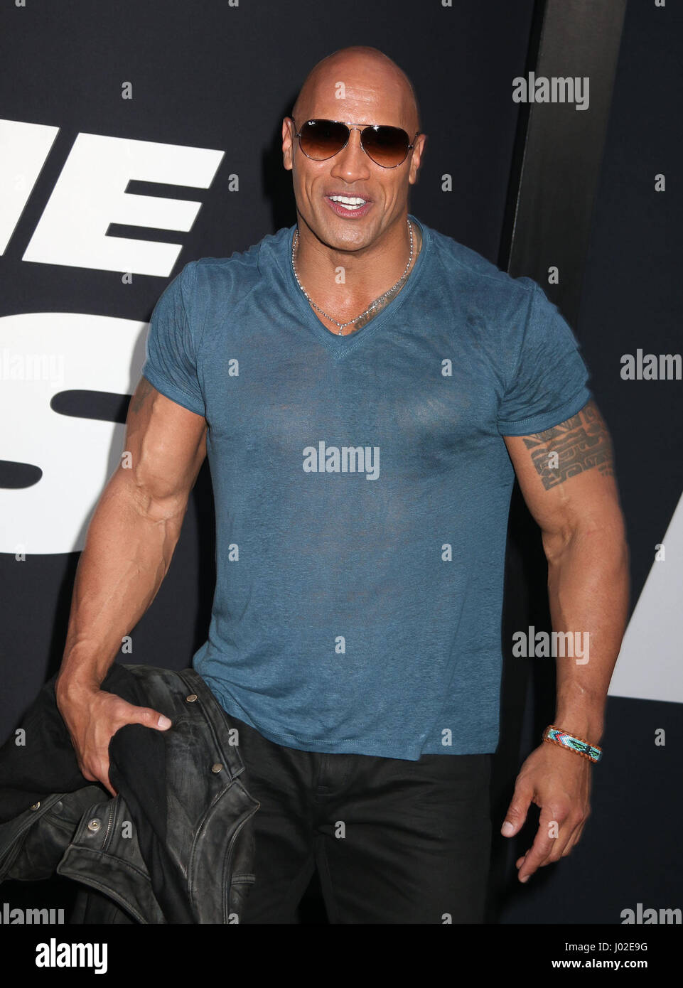 April 8, 2017 - New York, New York, U.S. - Actor DWAYNE JOHNSON aka THE ...