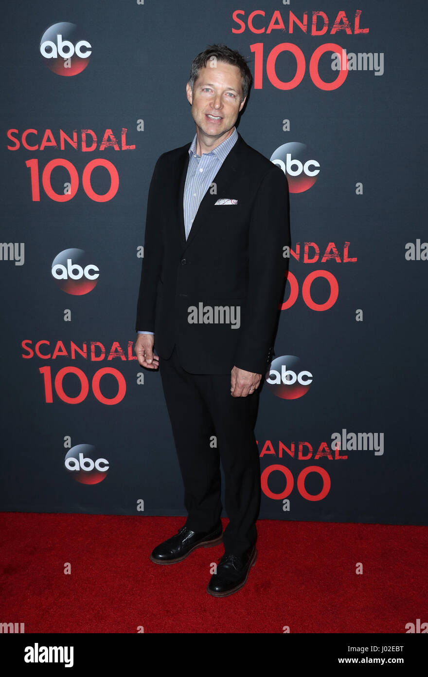 WEST HOLLYWOOD, CA - April 08: George Newbern, At ABC's "Scandal" 100th ...