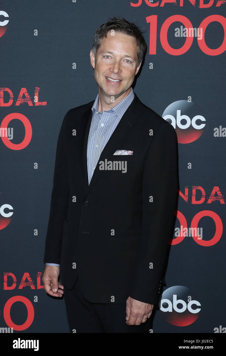 WEST HOLLYWOOD, CA - April 08: George Newbern, At ABC's "Scandal" 100th ...