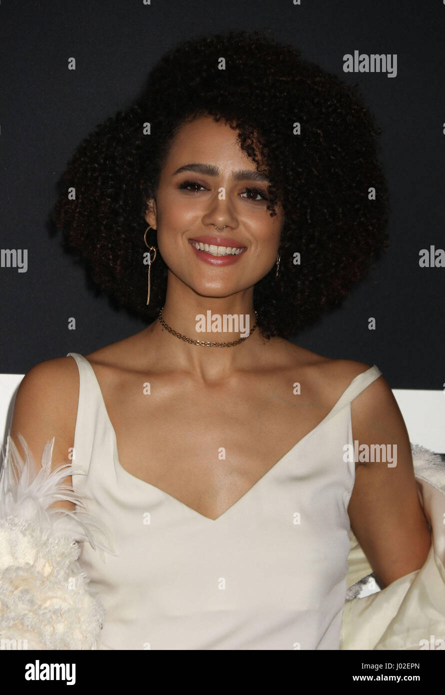New York, New York, USA. 8th Apr, 2017. Actress NATHALIE EMMANUEL ...