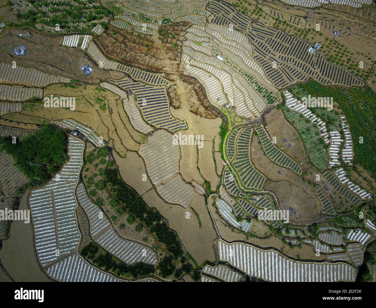 Guiyang. 8th Apr, 2017. Aerial photo taken on April 8, 2017 shows ...
