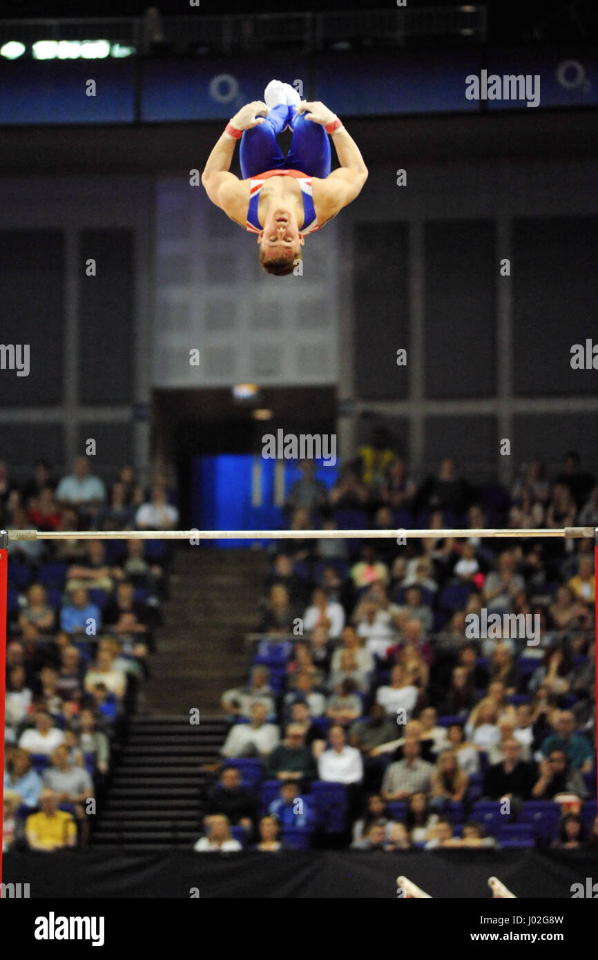 Brinn bevan competing on pommel horse hi-res stock photography and ...