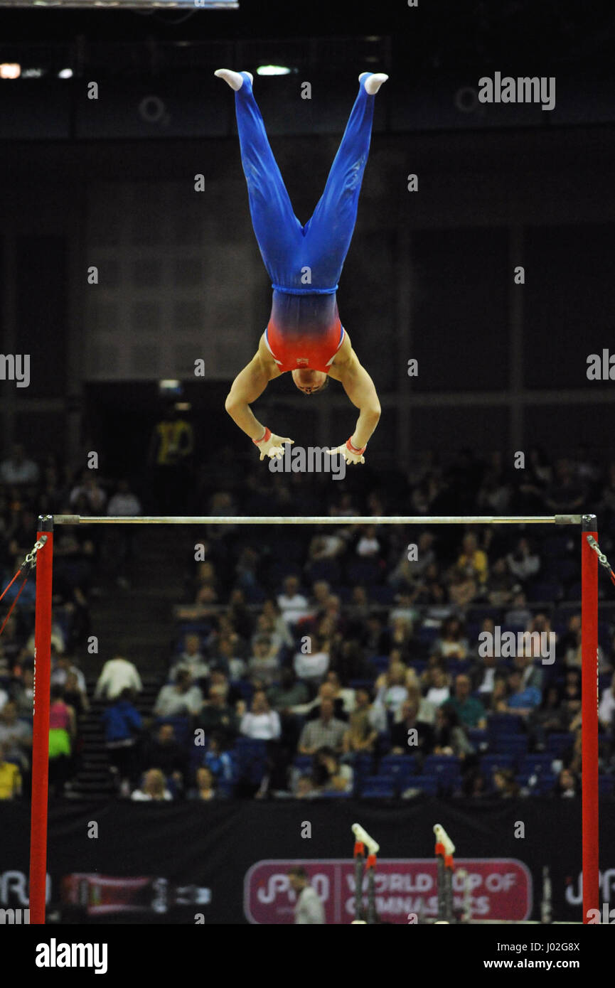 Brinn bevan competing on pommel horse hi-res stock photography and ...