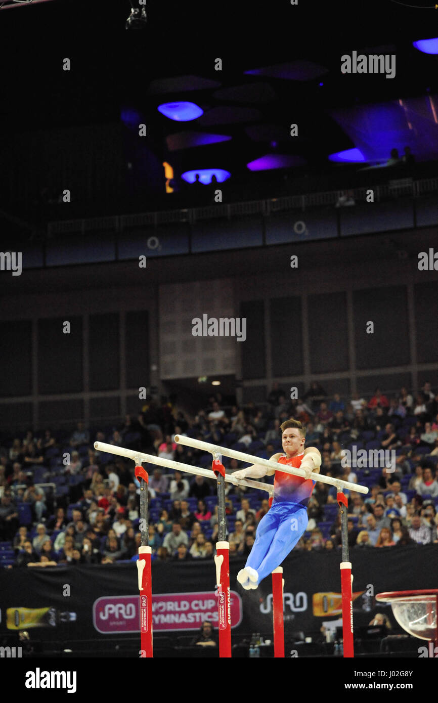 Brinn bevan competing on pommel horse hi-res stock photography and ...