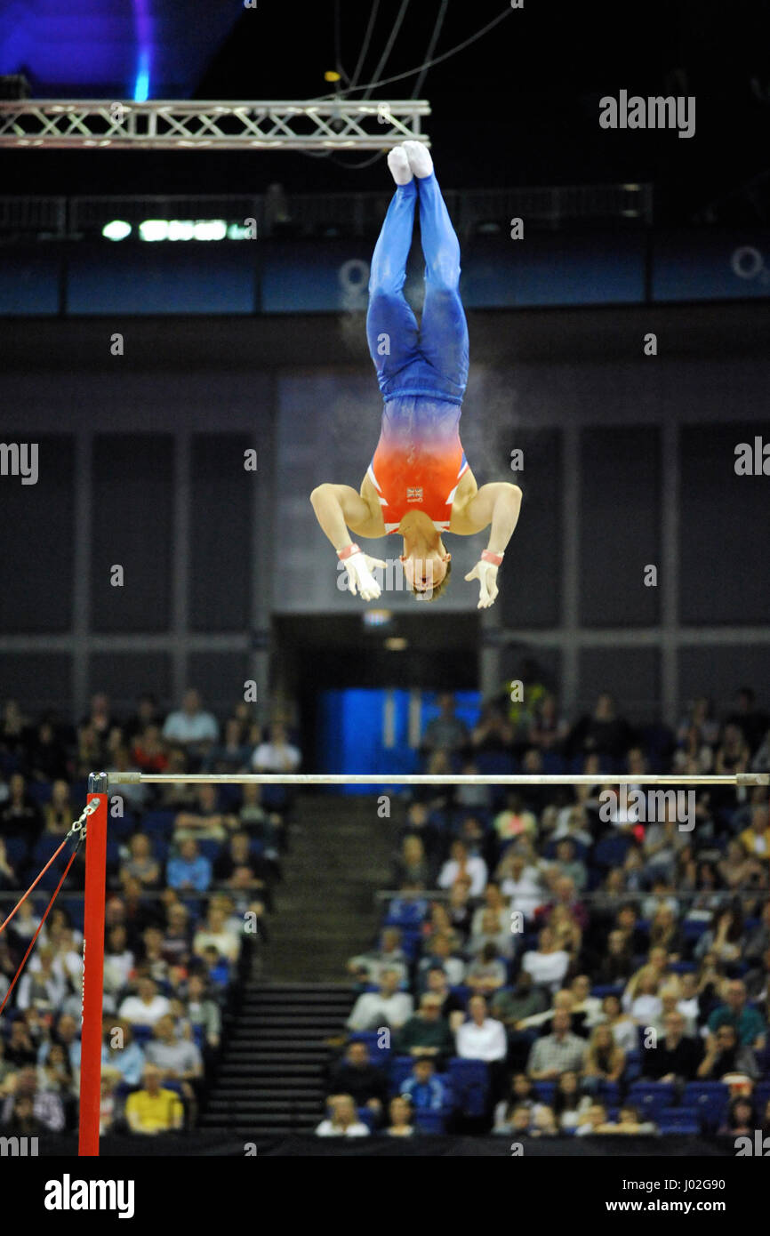 Brinn bevan competing on pommel horse hi-res stock photography and ...