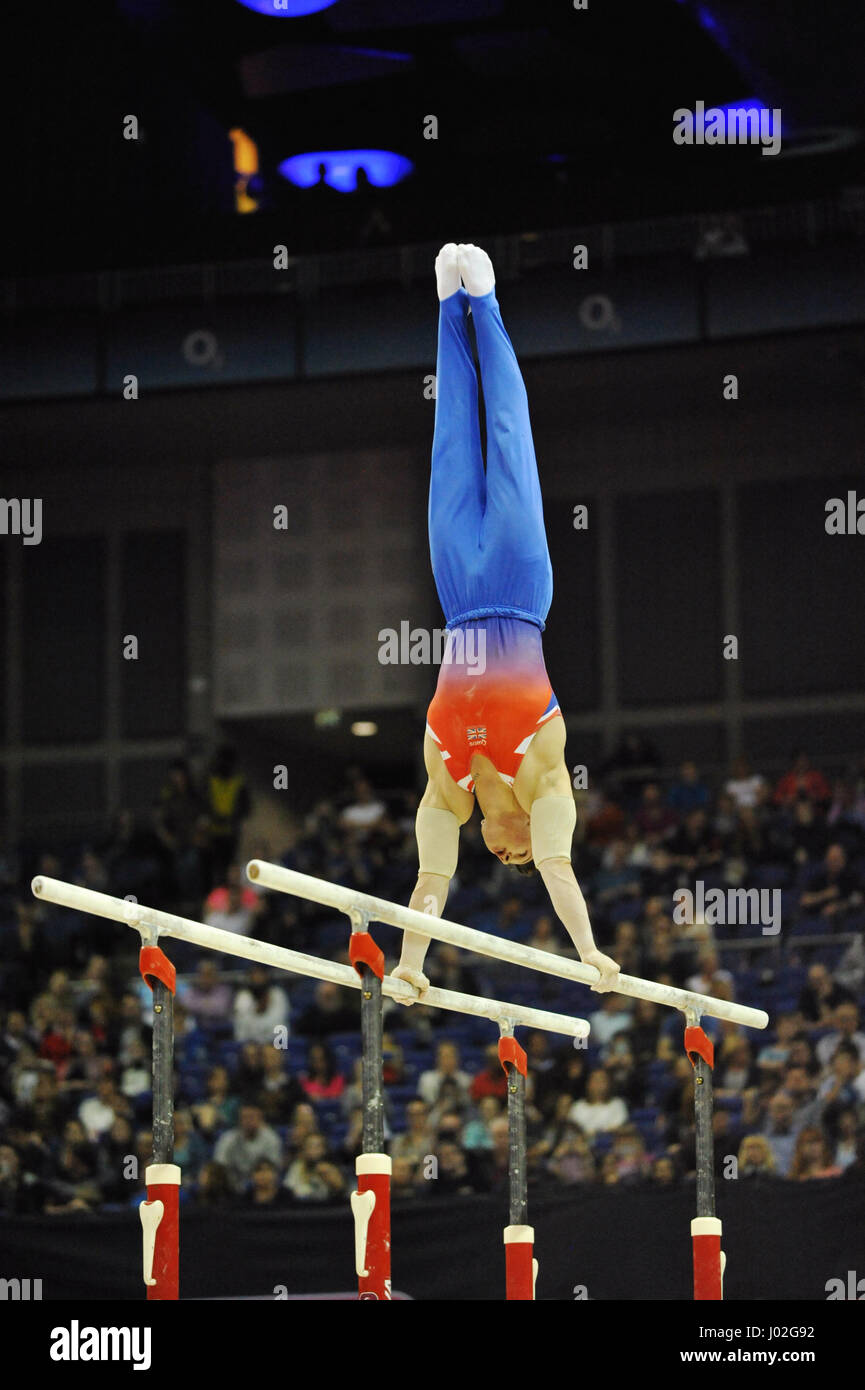 Brinn bevan competing on pommel horse hi-res stock photography and ...