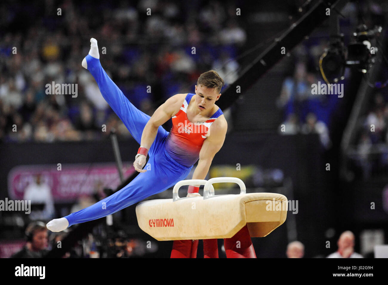 Brinn bevan competing on pommel horse hi-res stock photography and ...