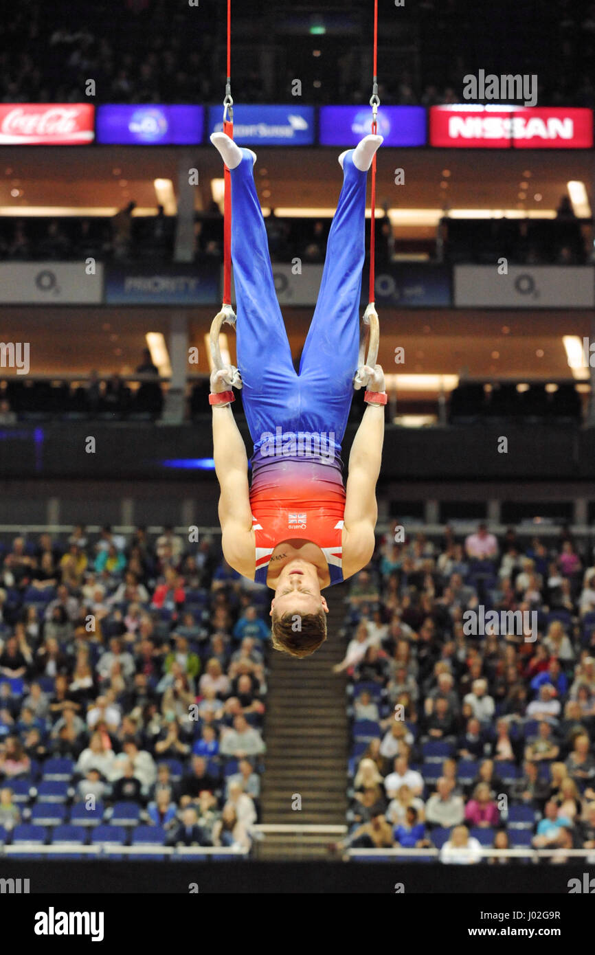 Brinn bevan competing on pommel horse hi-res stock photography and ...