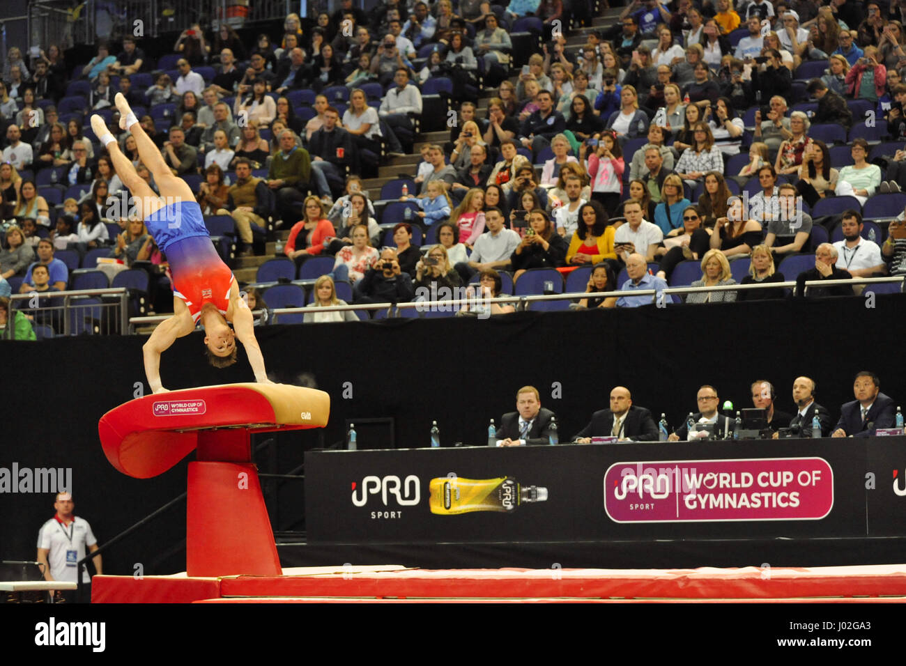 Brinn bevan competing on pommel horse hi-res stock photography and ...