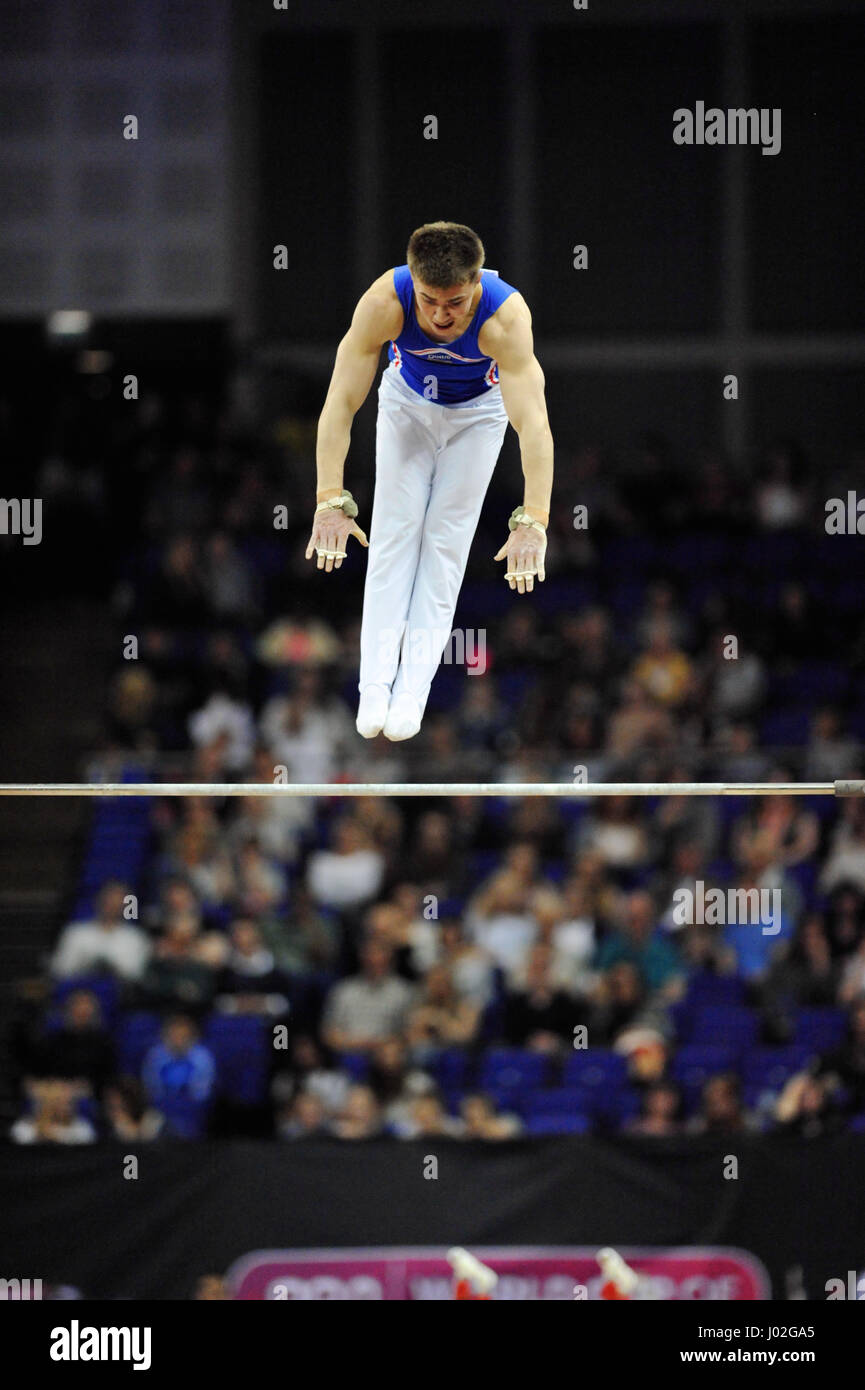 Brinn bevan competing on pommel horse hi-res stock photography and ...