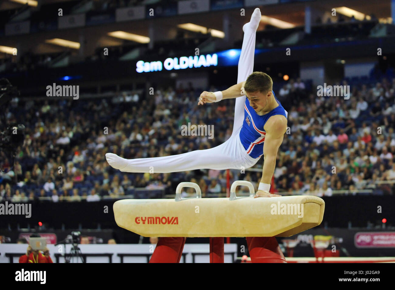 Brinn bevan competing on pommel horse hi-res stock photography and ...