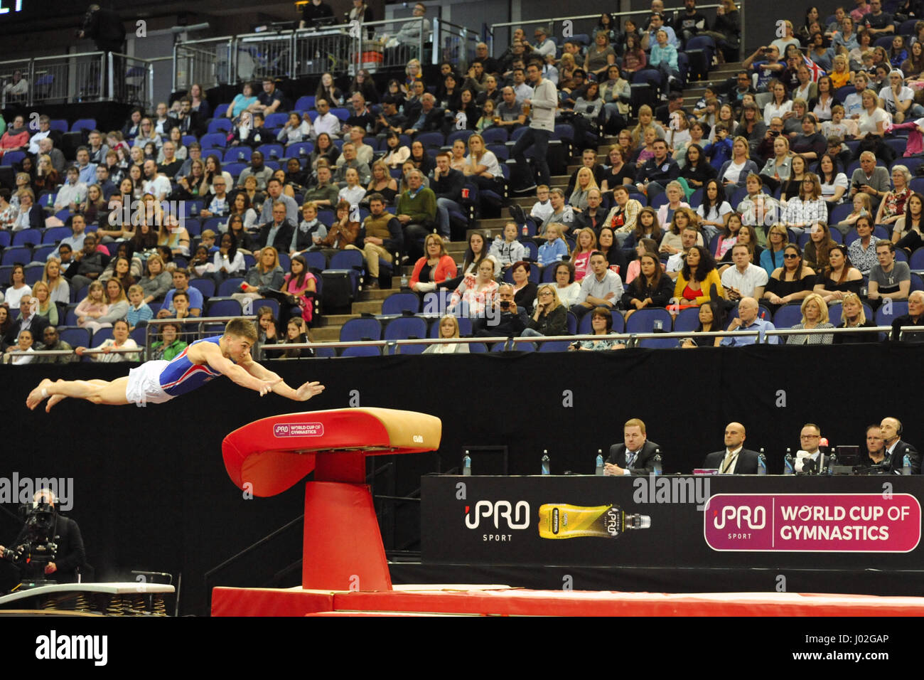 Sam oldham competing on the rings hi-res stock photography and images ...