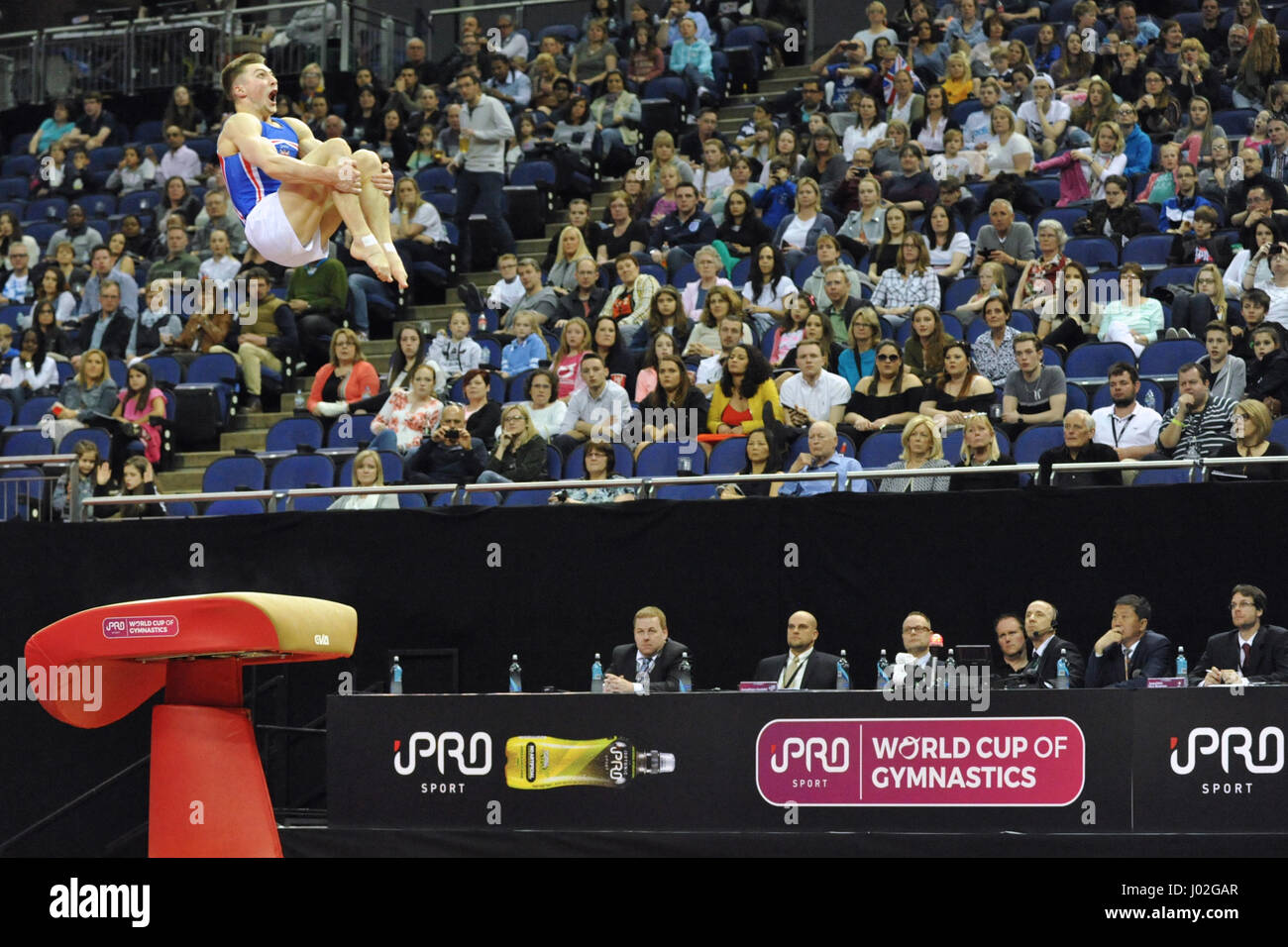 Sam oldham competing on the rings hi-res stock photography and images ...