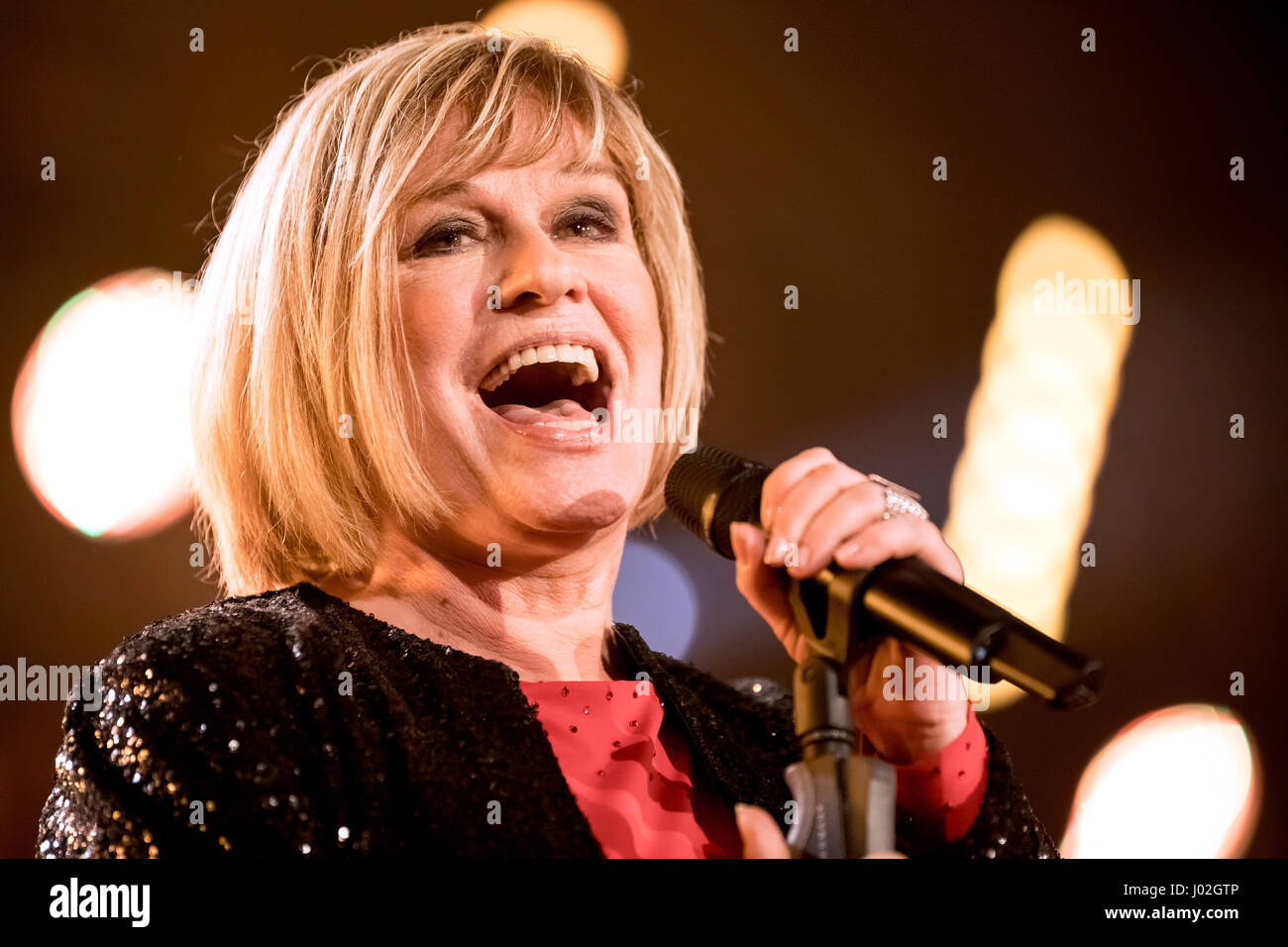 Magdeburg, Germany. 08th Apr, 2017. Singer Mary Roos during the ...