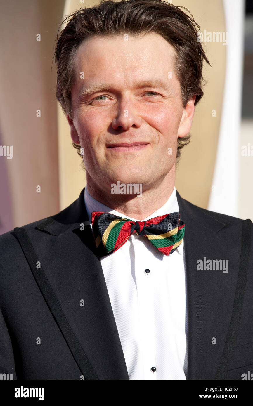 Dublin, Ireland. 8th Apr, 2017. Actor Adam Goodwin at the 2017 IFTA ...