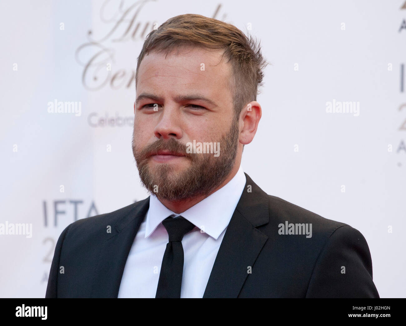 Dublin, Ireland. 8th Apr, 2017. Actor Moe Dunford at the 2017 IFTA Film ...