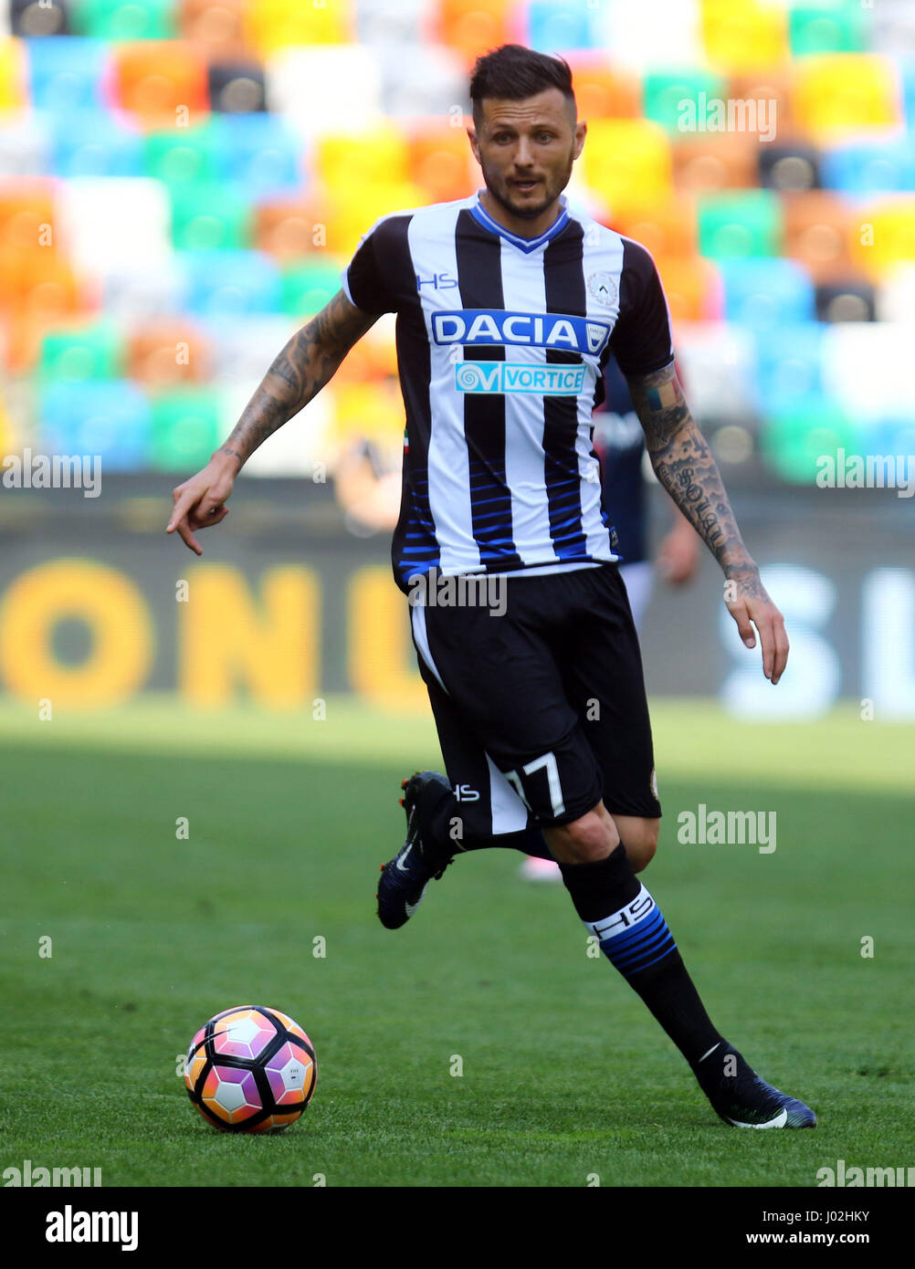 Udine, Friuli Venezia Giulia. 09th Apr, 2017. ITALY, Udine: Udinese's ...