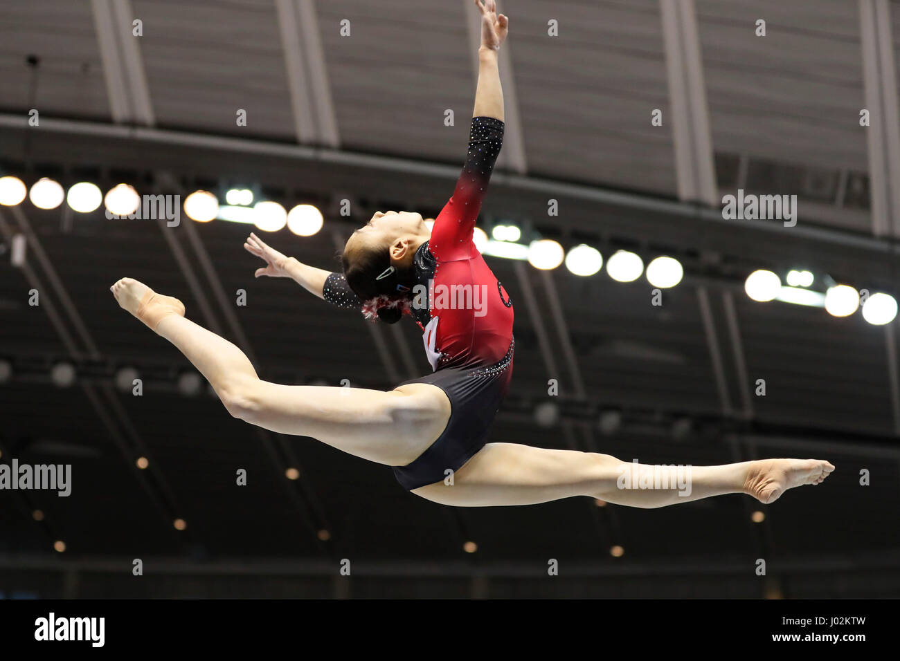 Tokyo Metropolitan Gymnasium, Tokyo, Japan. 9th Apr, 2017. Nagi Kajita ...