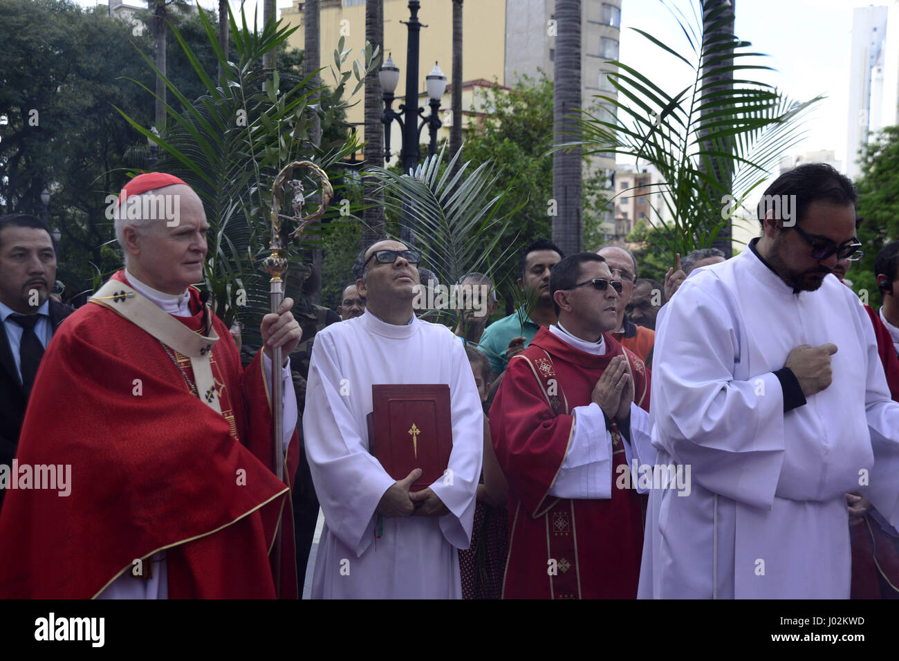 April 9, 2017 - SÃ¢O Paulo, SÃ£o paulo, Brazil - Cardinals during the ...