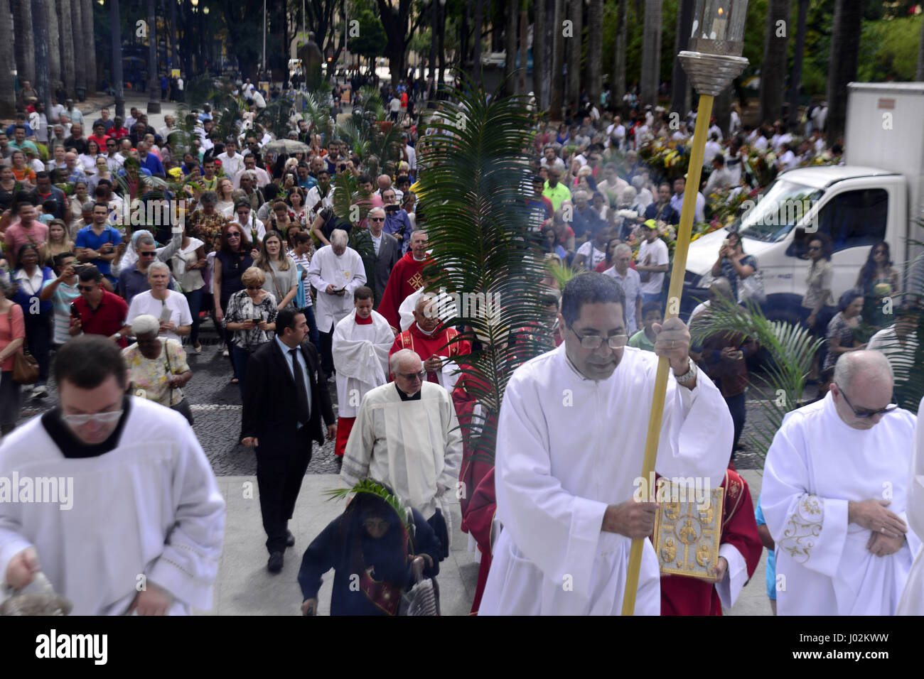 April 9, 2017 - SÃ¢O Paulo, SÃ£o paulo, Brazil - Cardinals during the ...