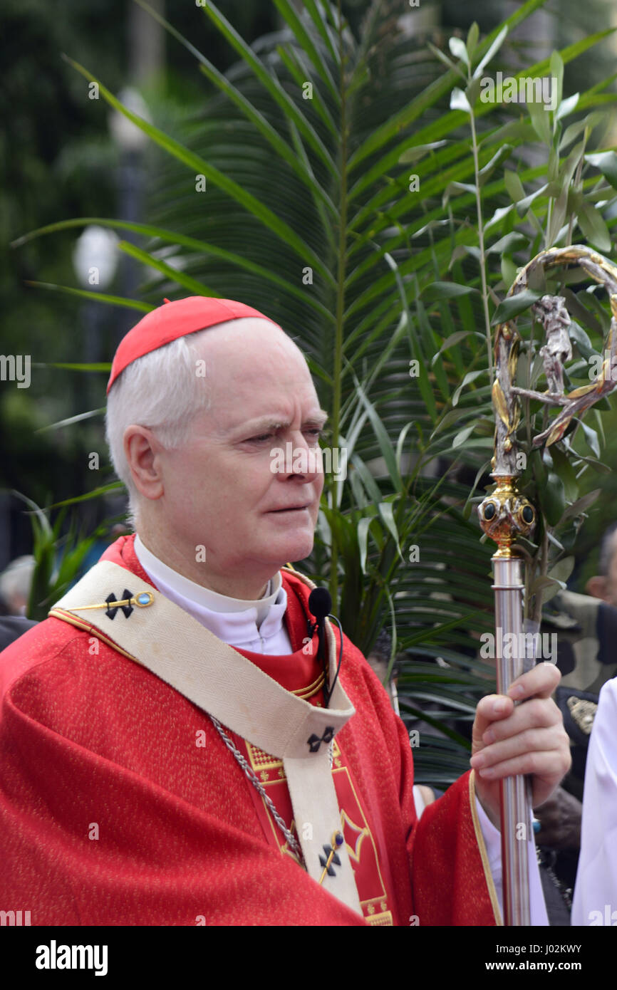 April 9, 2017 - SÃ¢O Paulo, SÃ£o paulo, Brazil - Cardinals during the ...
