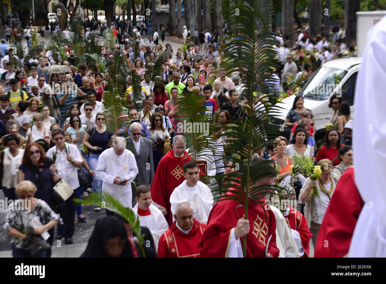 April 9, 2017 - SÃ¢O Paulo, SÃ£o paulo, Brazil - Cardinals during the ...