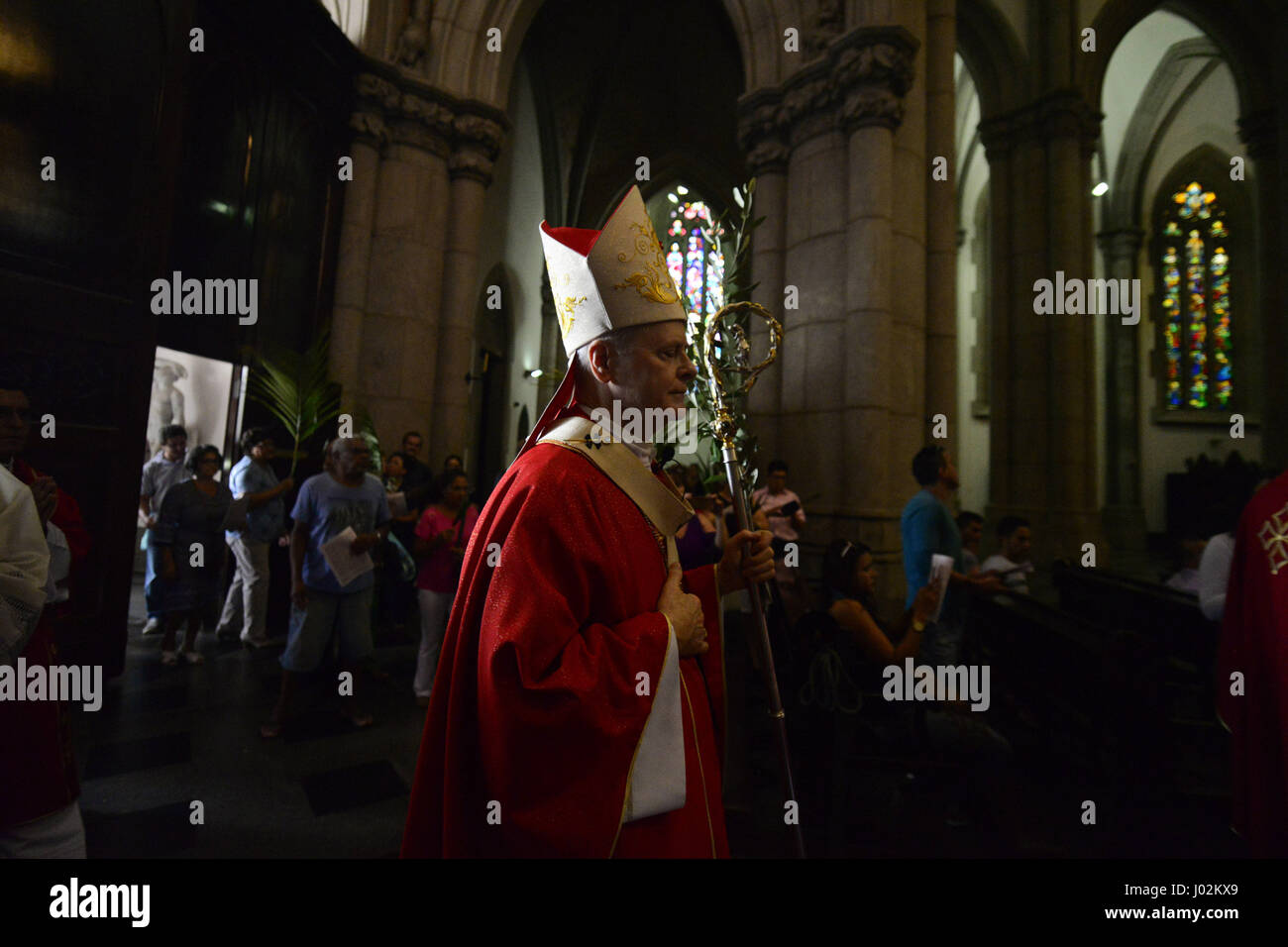 April 9, 2017 - SÃ¢O Paulo, SÃ£o paulo, Brazil - Cardinals during the ...