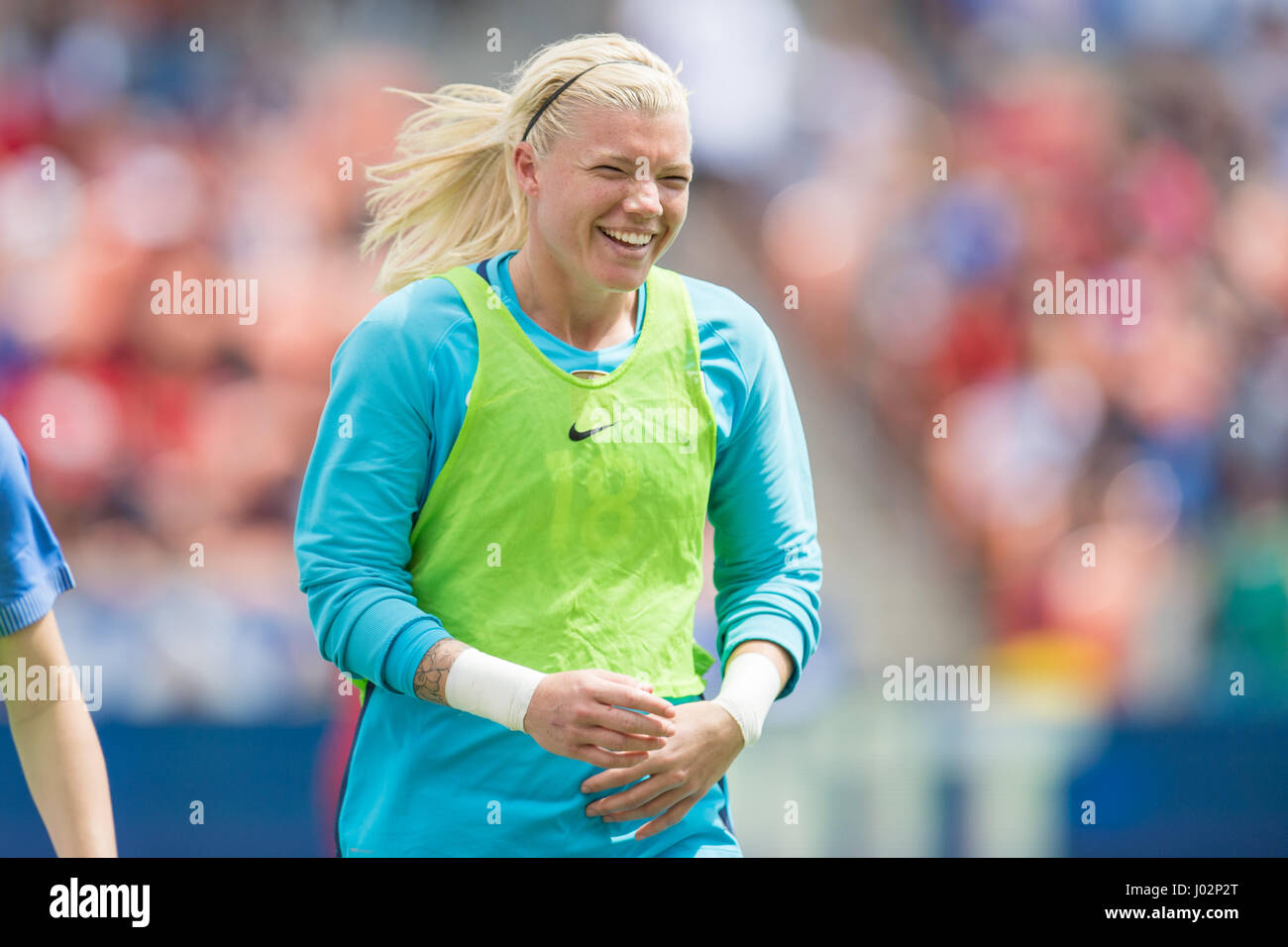 Houston, TX, USA. 9th Apr, 2017. United States goalkeeper Jane Campbell ...