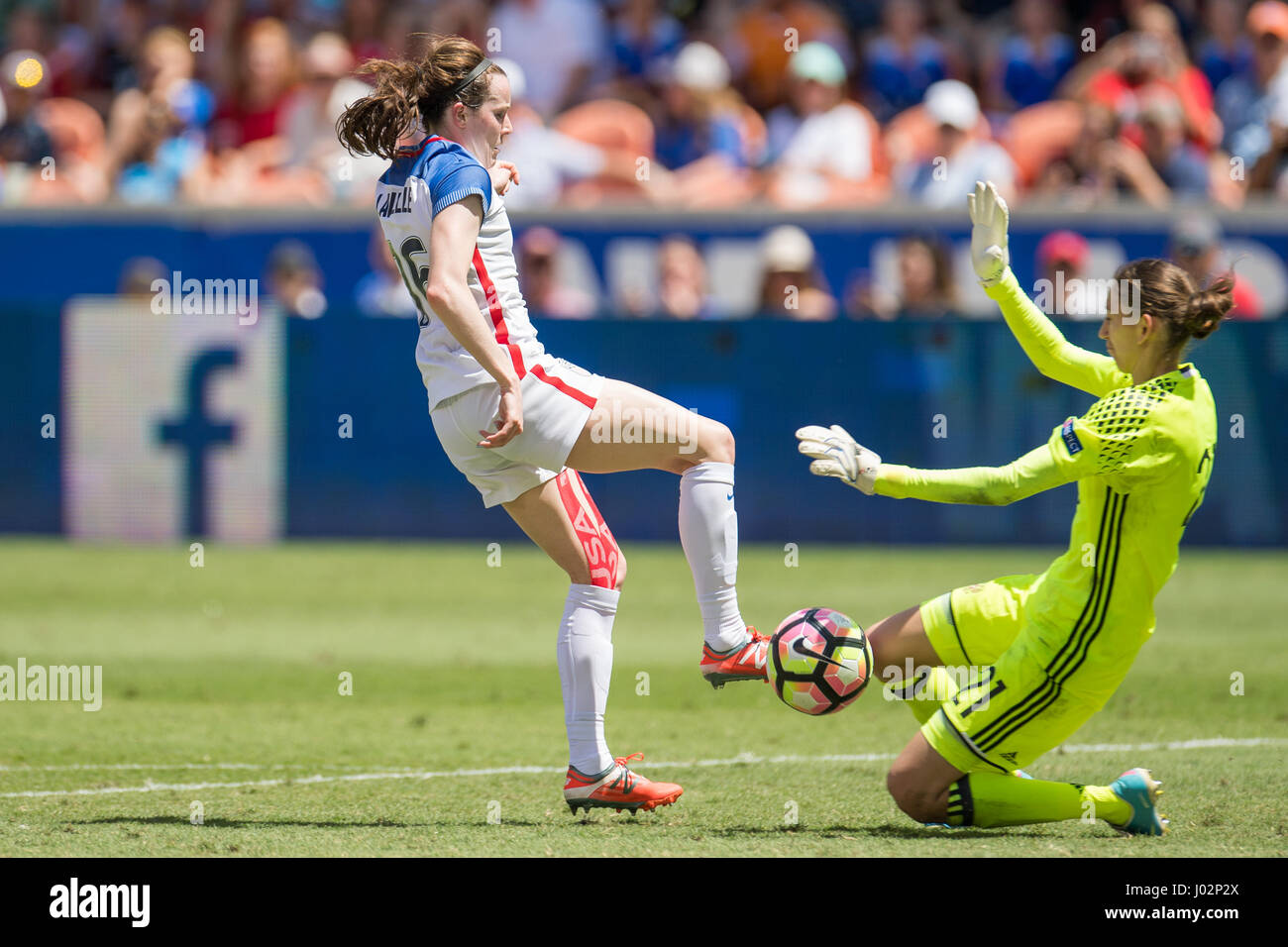 Houston, TX, USA. 9th Apr, 2017. United States midfielder Rose Lavelle ...