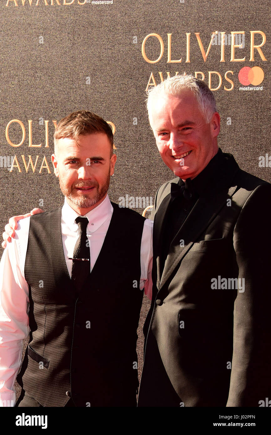 London, UK. 9th April, 2017. Gary Barlow & Tim Firth attending the ...