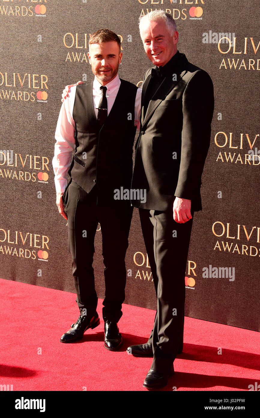 London, UK. 9th April, 2017. Gary Barlow & Tim Firth attending the ...