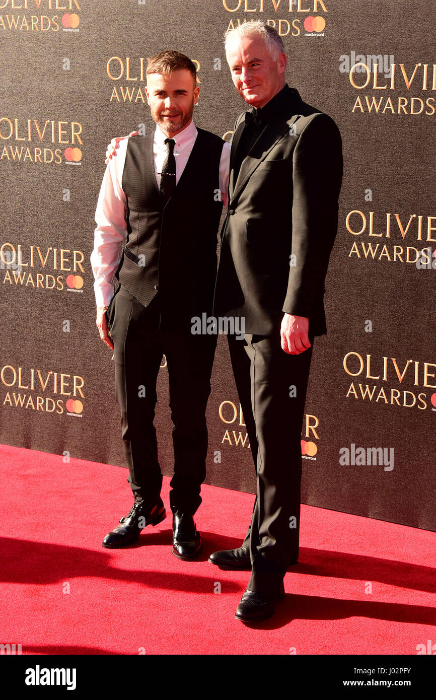 London, UK. 9th April, 2017. Gary Barlow & Tim Firth attending the ...