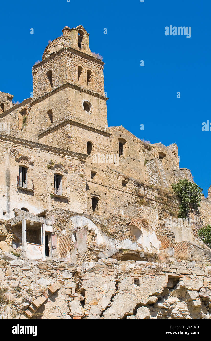 Panoramic view of Craco. Basilicata. Italy Stock Photo - Alamy