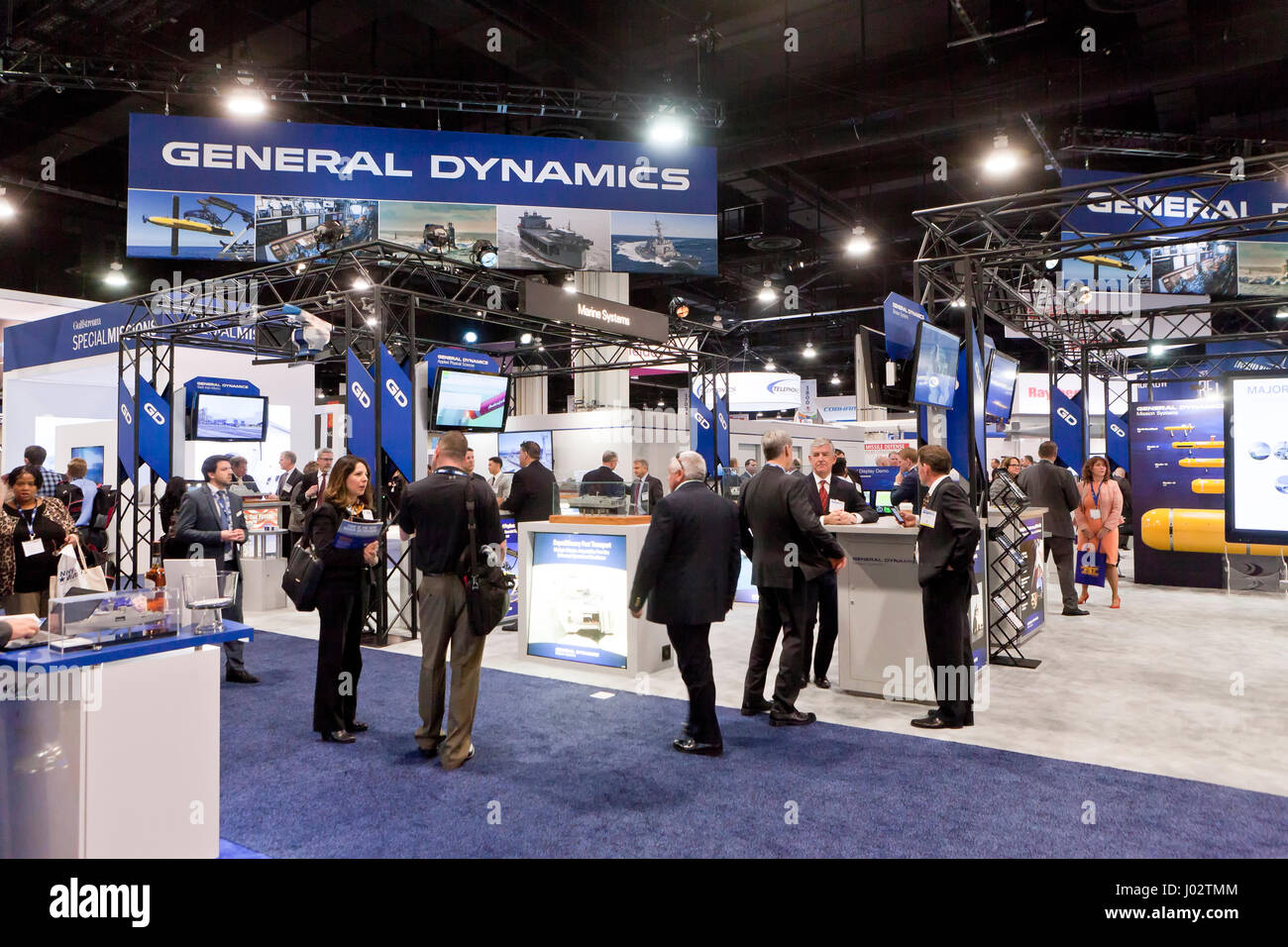 General Dynamics exhibit booth at 2017 US Navy League Sea-Air-Space ...