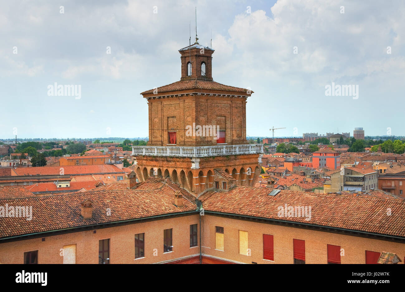 The Este Castle. Ferrara. Emilia-Romagna. Italy Stock Photo - Alamy