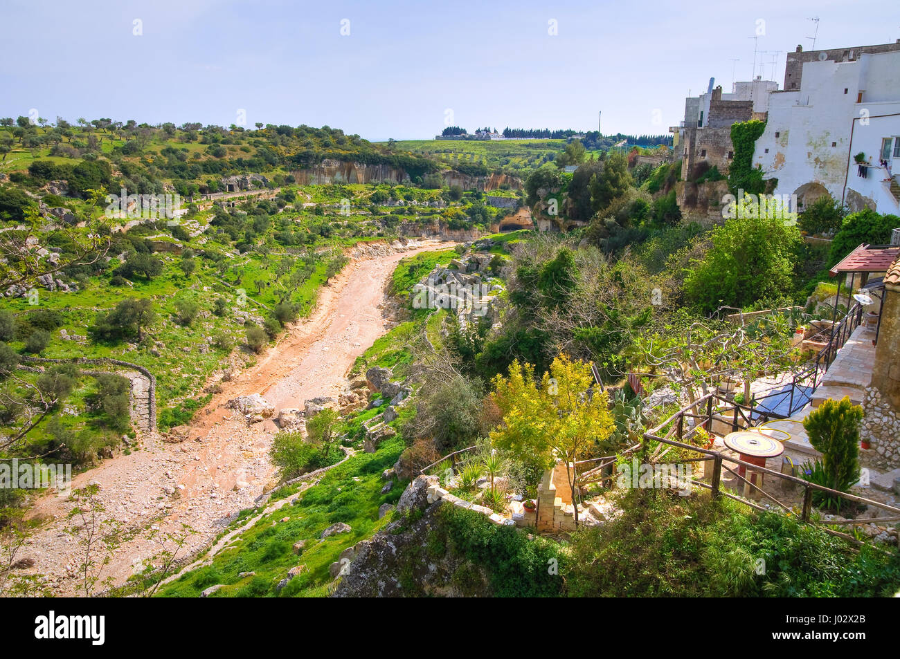 Panoramic view of Ginosa. Puglia. Italy Stock Photo - Alamy