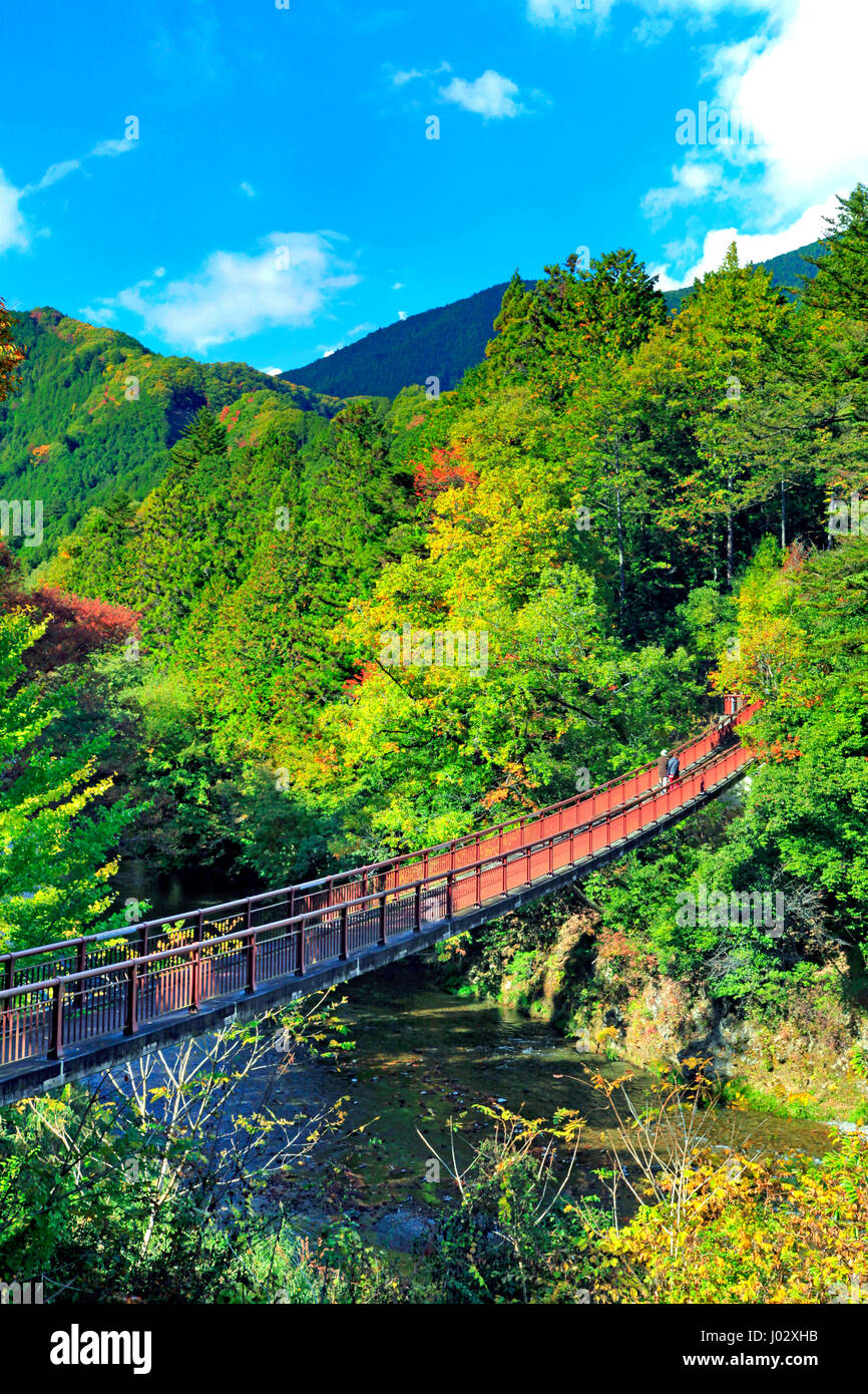 Ishibunebashi Bridge Akigawa Keikoku Valley Akiruno-shi Tokyo Japan ...