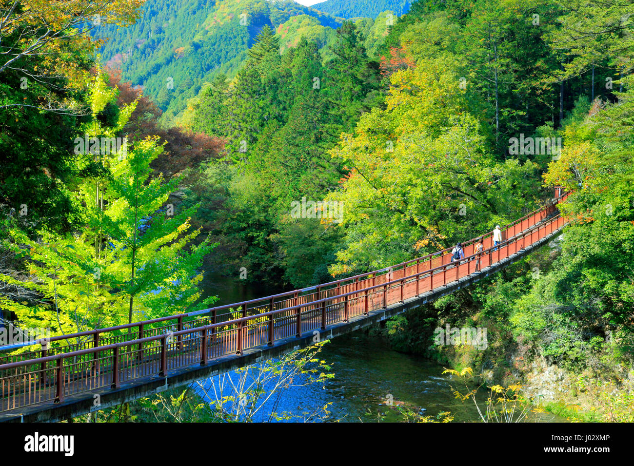 Ishibunebashi Bridge Akigawa Keikoku Valley Akiruno-shi Tokyo Japan ...