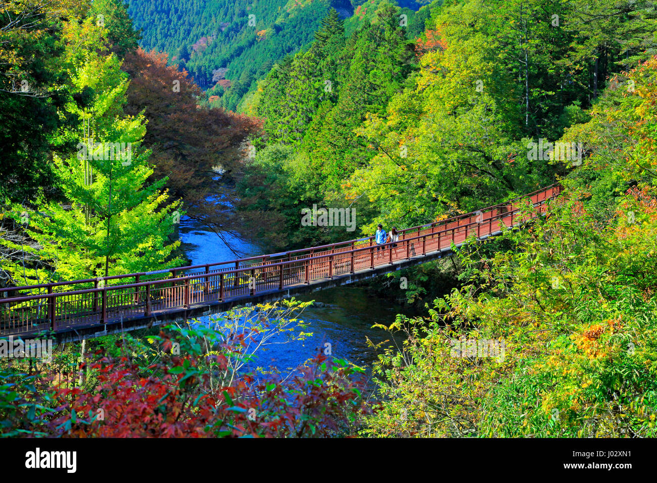 Ishibunebashi Bridge Akigawa Keikoku Valley Akiruno-shi Tokyo Japan ...