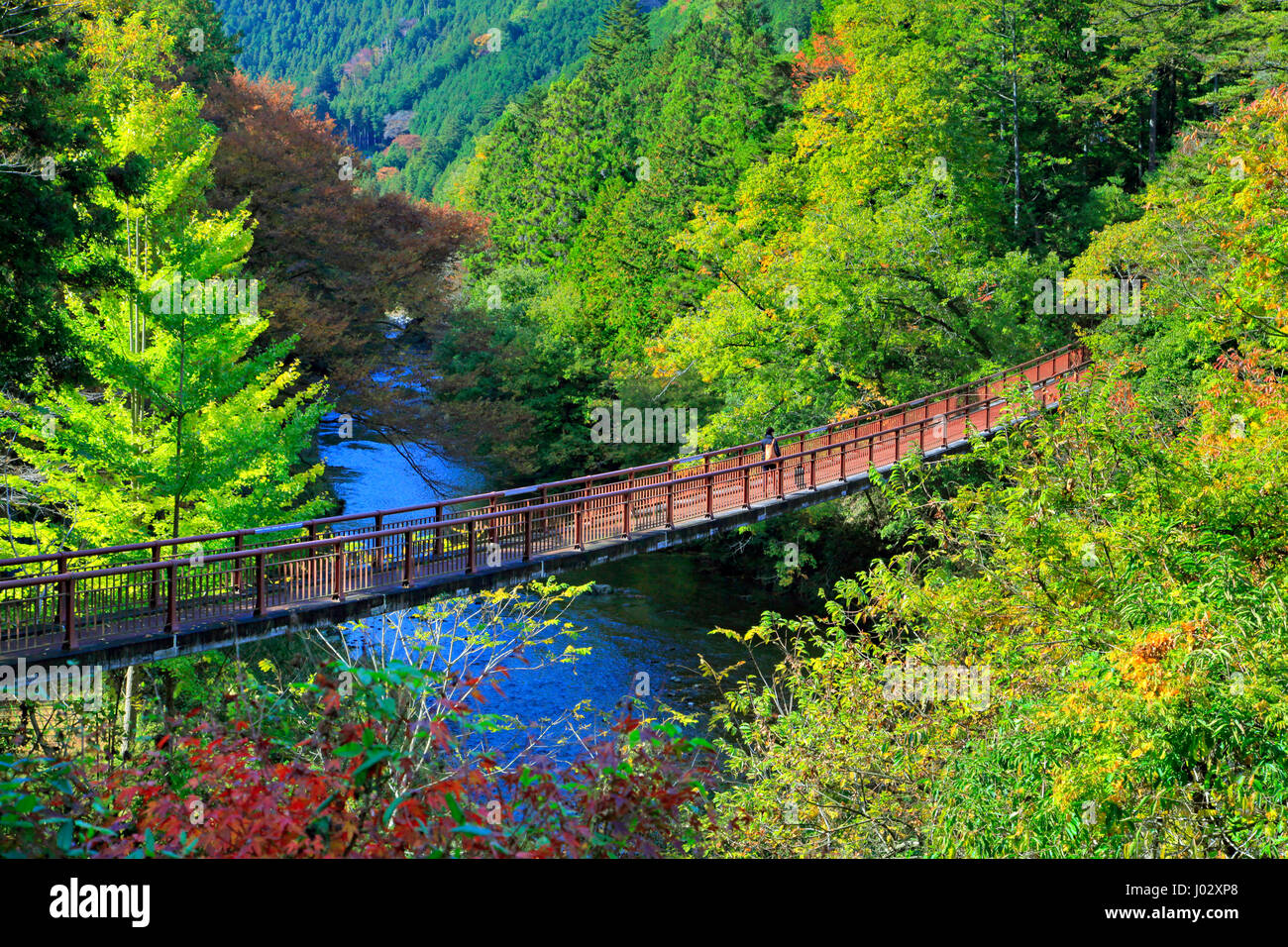 Ishibunebashi Bridge Akigawa Keikoku Valley Akiruno-shi Tokyo Japan ...