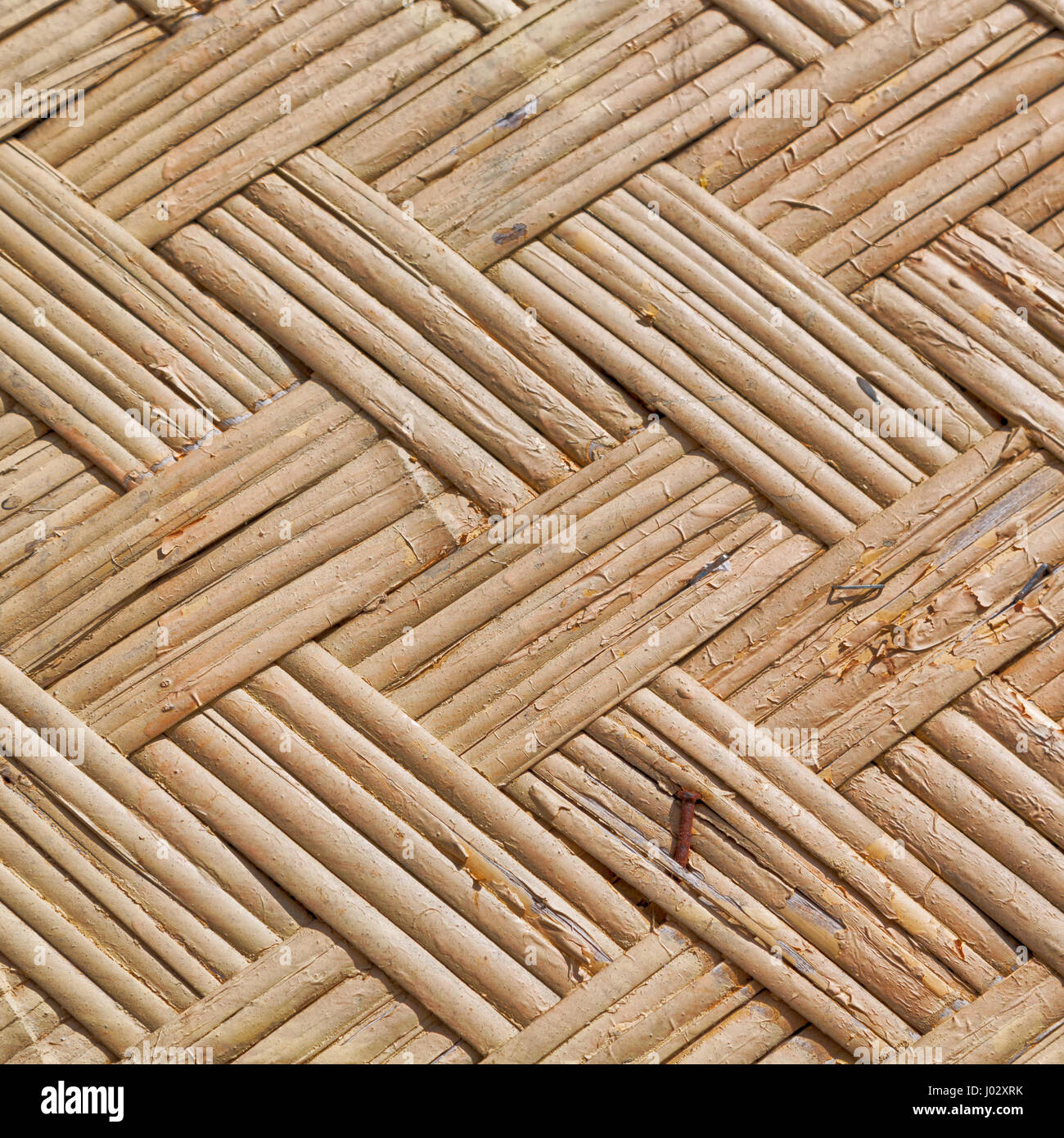a wall build on wicker bamboo like abstract vintage surface Stock Photo ...