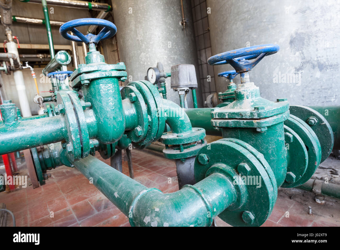 in the technical area, there are boosters for the water pipes of the ...