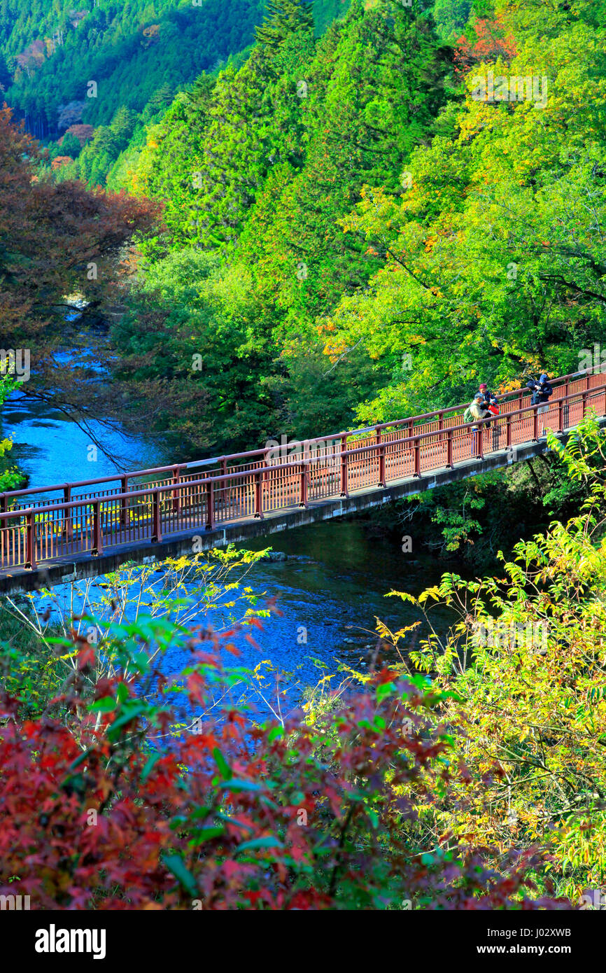 Ishibunebashi Bridge Akigawa Keikoku Valley Akiruno-shi Tokyo Japan ...