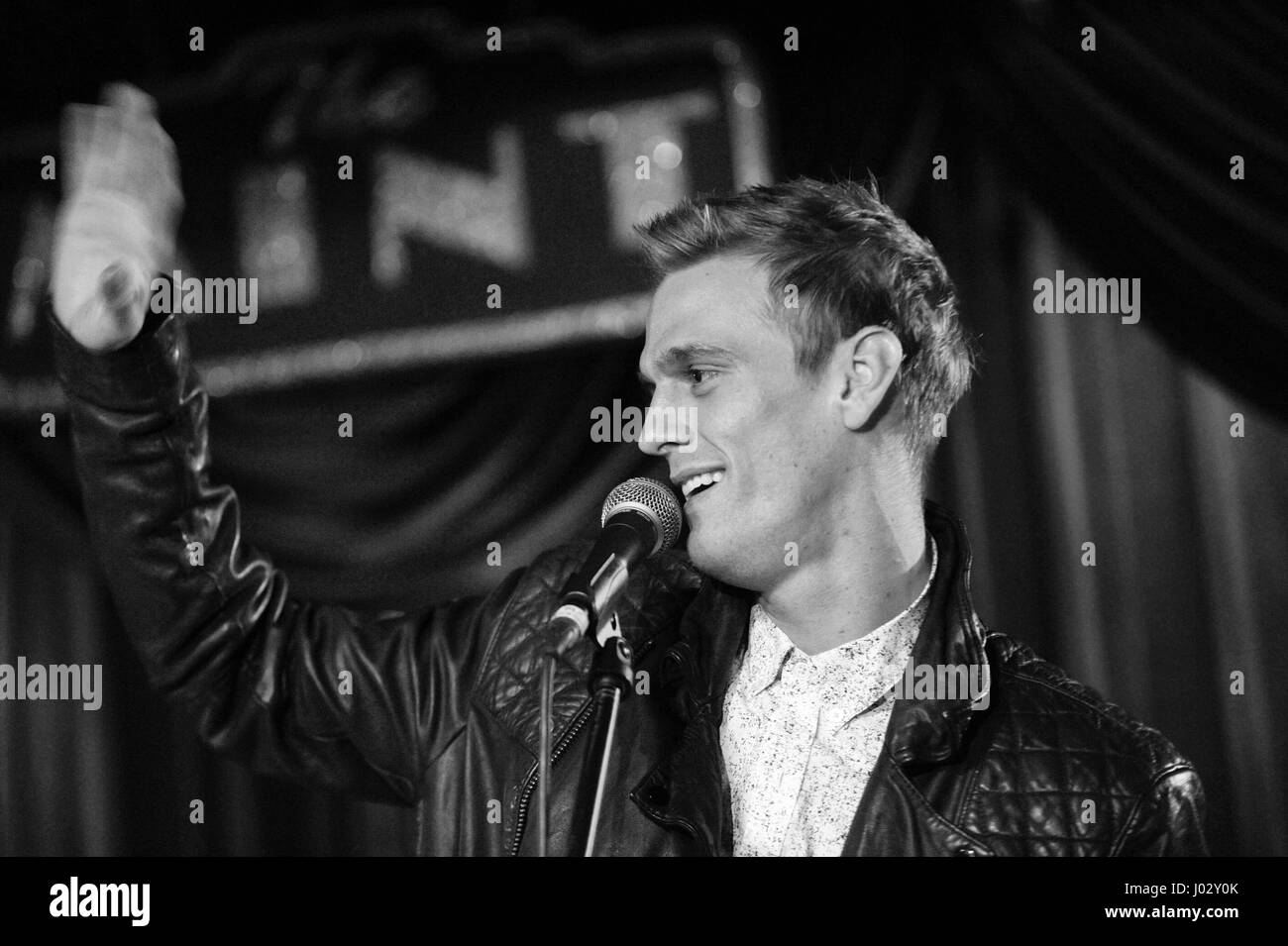 Singer Aaron Carter performing live at the VH1 Rock The Schools Concert ...